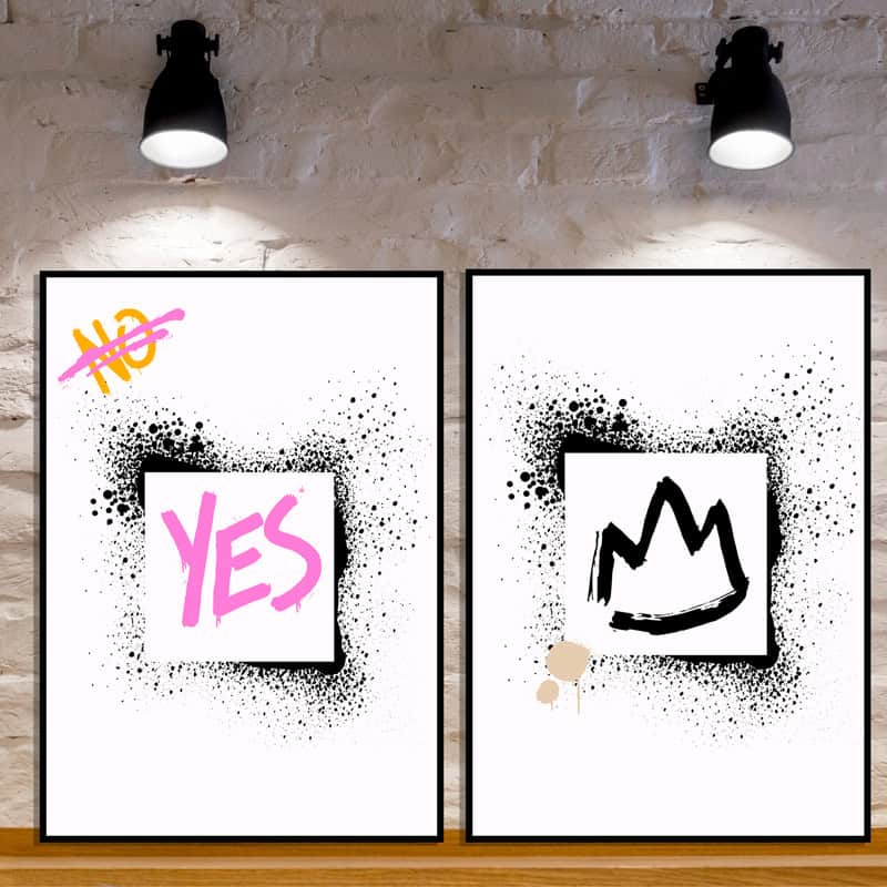 תמונה YES KING/QUEEN - ArtGlow