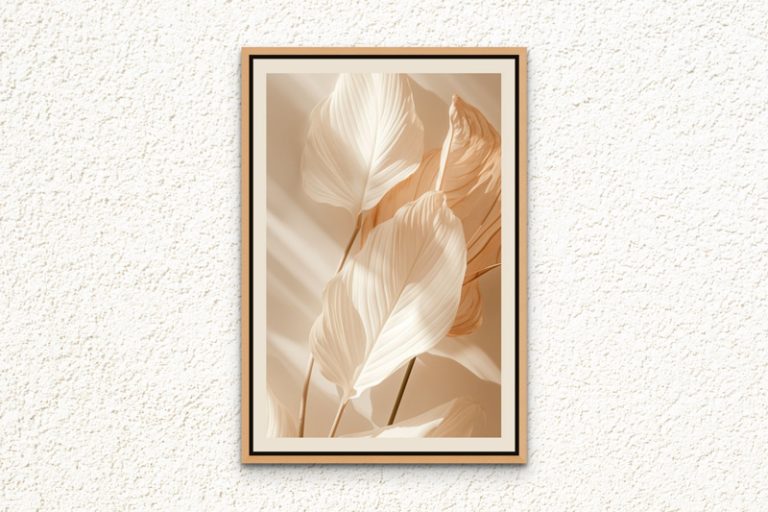 Cream Leaves - ArtGlow